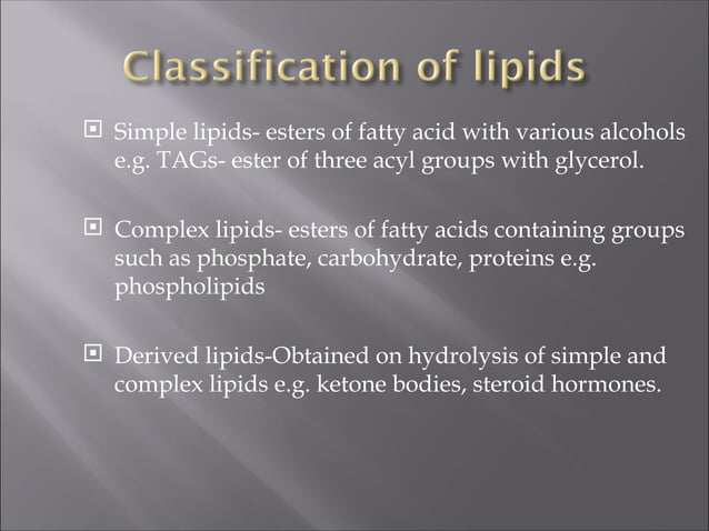 LIPIDS sources and their functional structure.ppt | Chemistry | Science