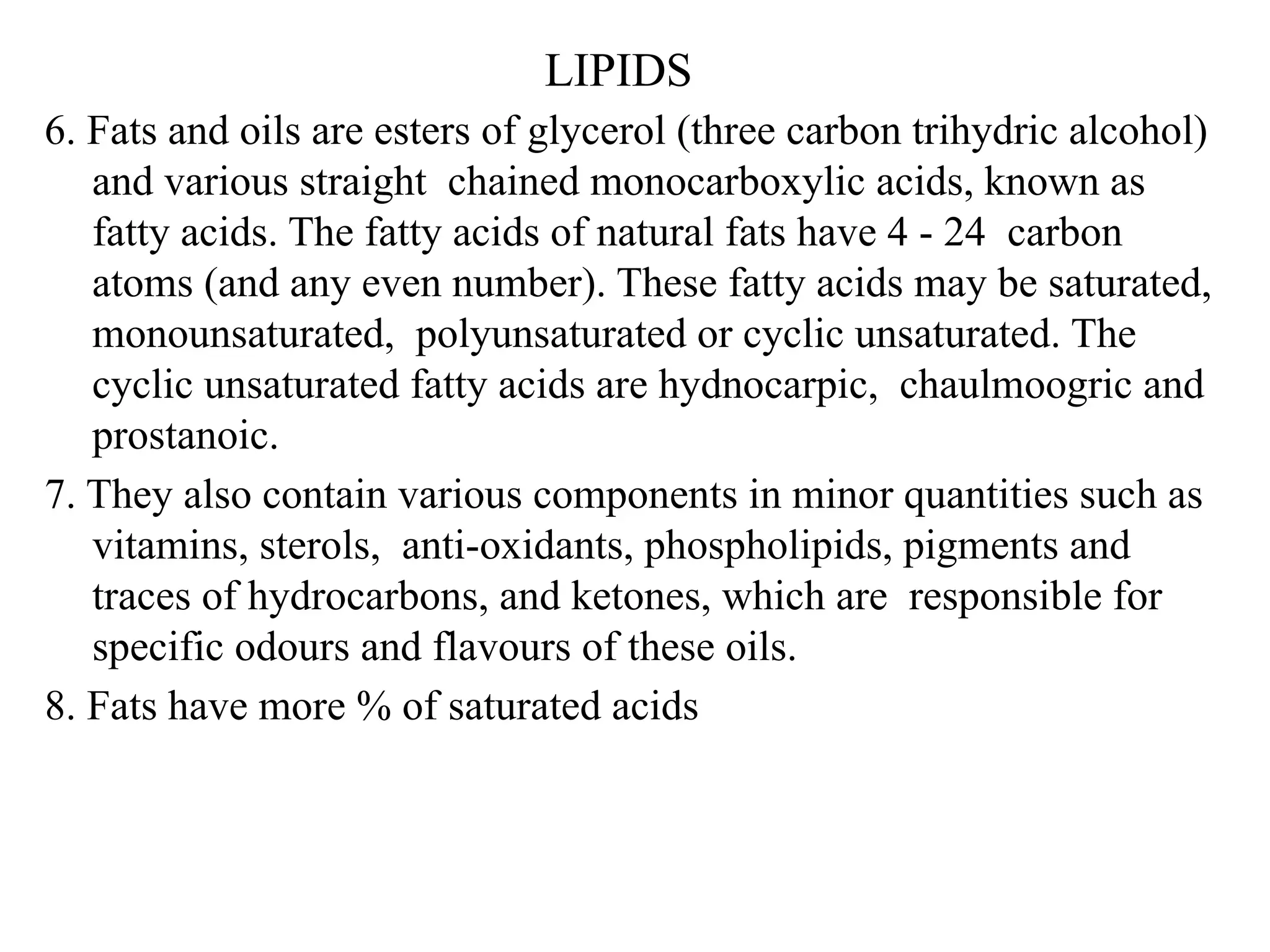 LIPIDS ( fixed oils, wool fat, Bees wax) | PPTX