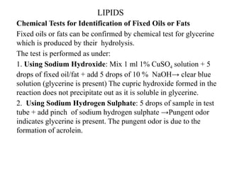 LIPIDS ( fixed oils, wool fat, Bees wax) | PPTX | Chemistry | Science