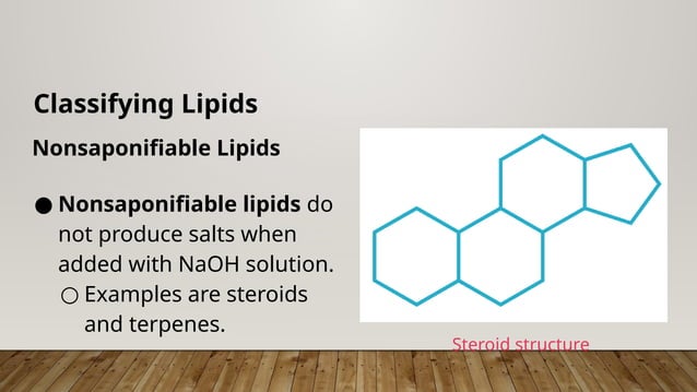 lipids.powerpoint presentation in science | PPTX | Chemistry | Science
