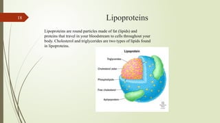 LIPIDS, TRIGLYCERIDES AND CHOLESTEROL AND TYPES OF LIPIDS | PPTX