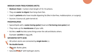 Lipids: Classification, Functions, Metabolism, and Dietary ...