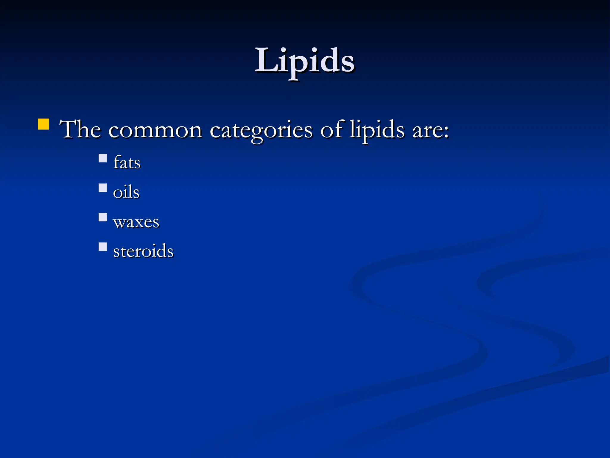 Lessons In Biochemistry About Lipids Ppt