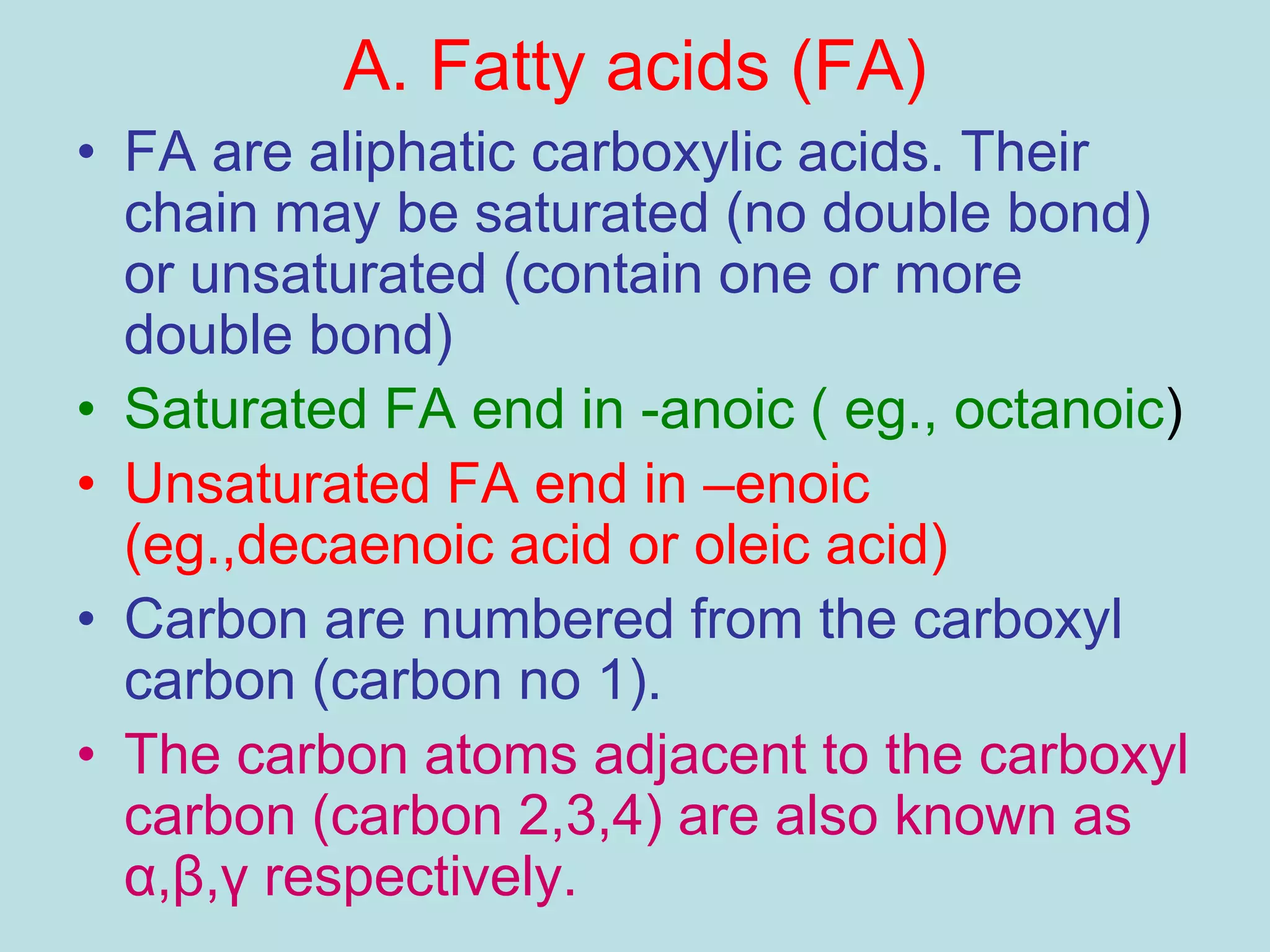Lipids Chemistry Structure & Function (More Detailed) | PPT