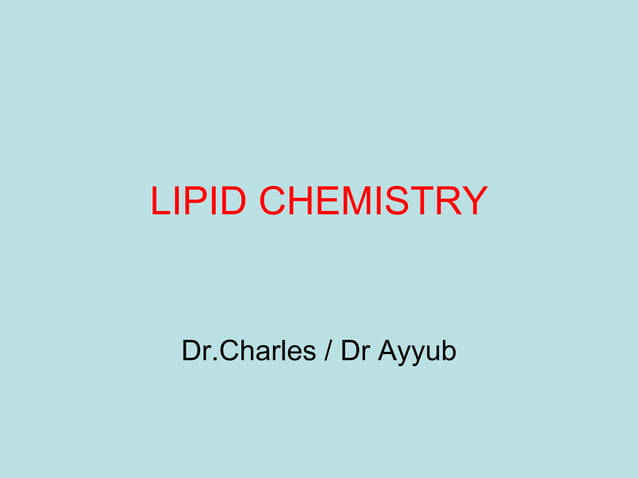 Lipids Chemistry Structure & Function (More Detailed) | PPT | Chemistry ...