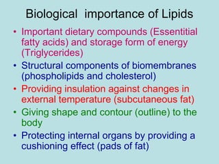 Lipids Chemistry Structure & Function (More Detailed) | PPT
