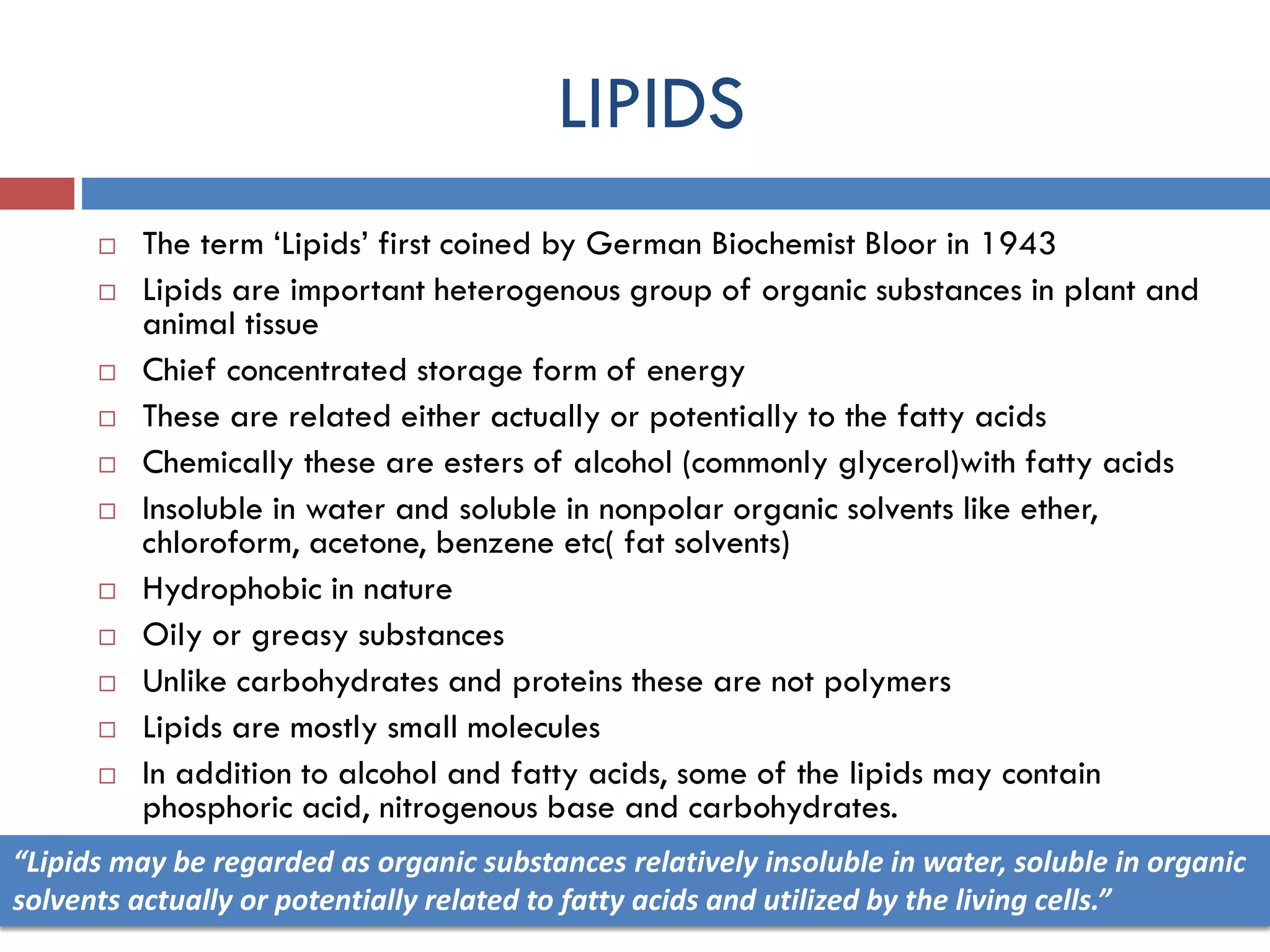 Lipids -composition | PPT