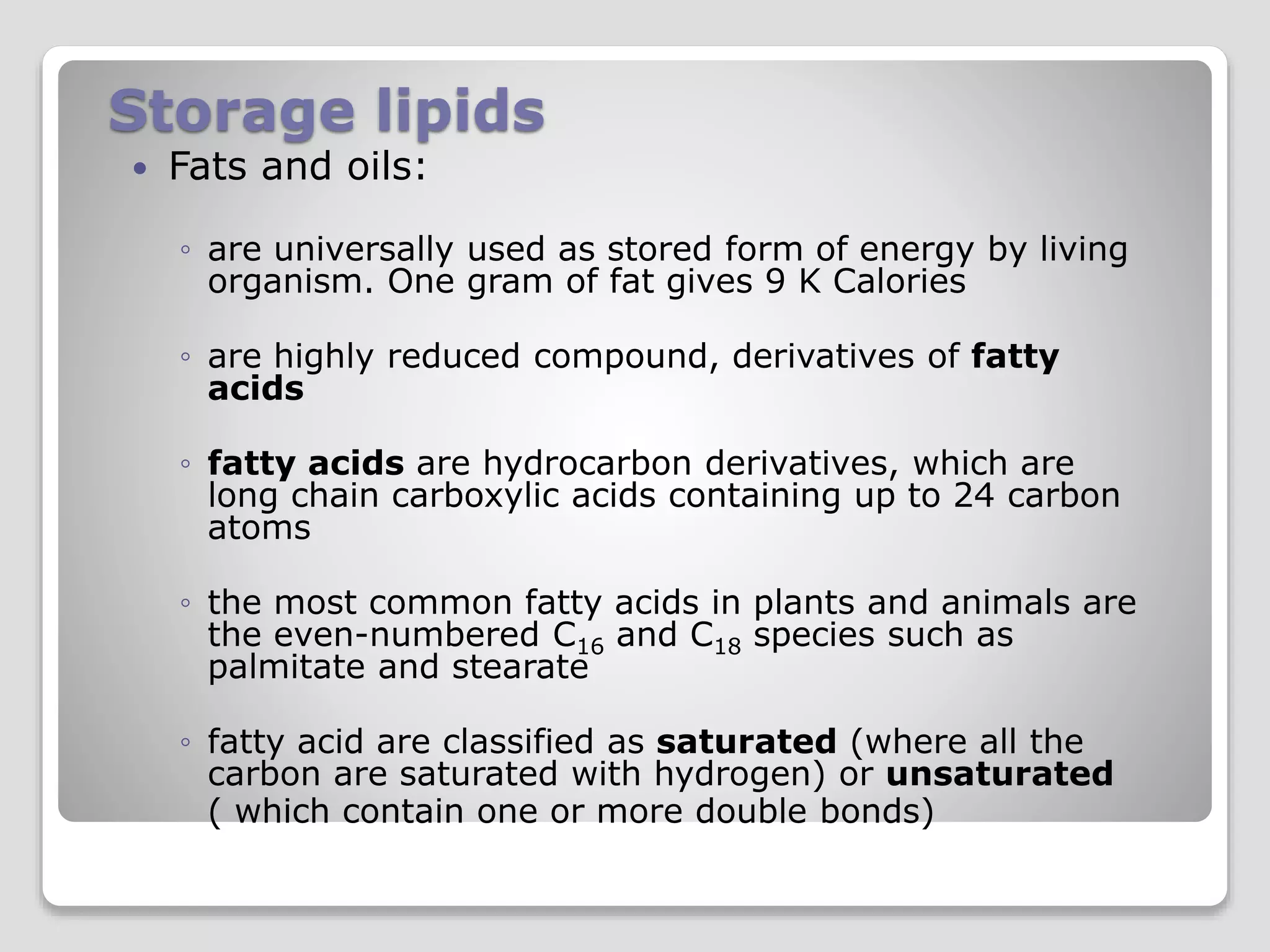 Lipids introduction. | PPTX
