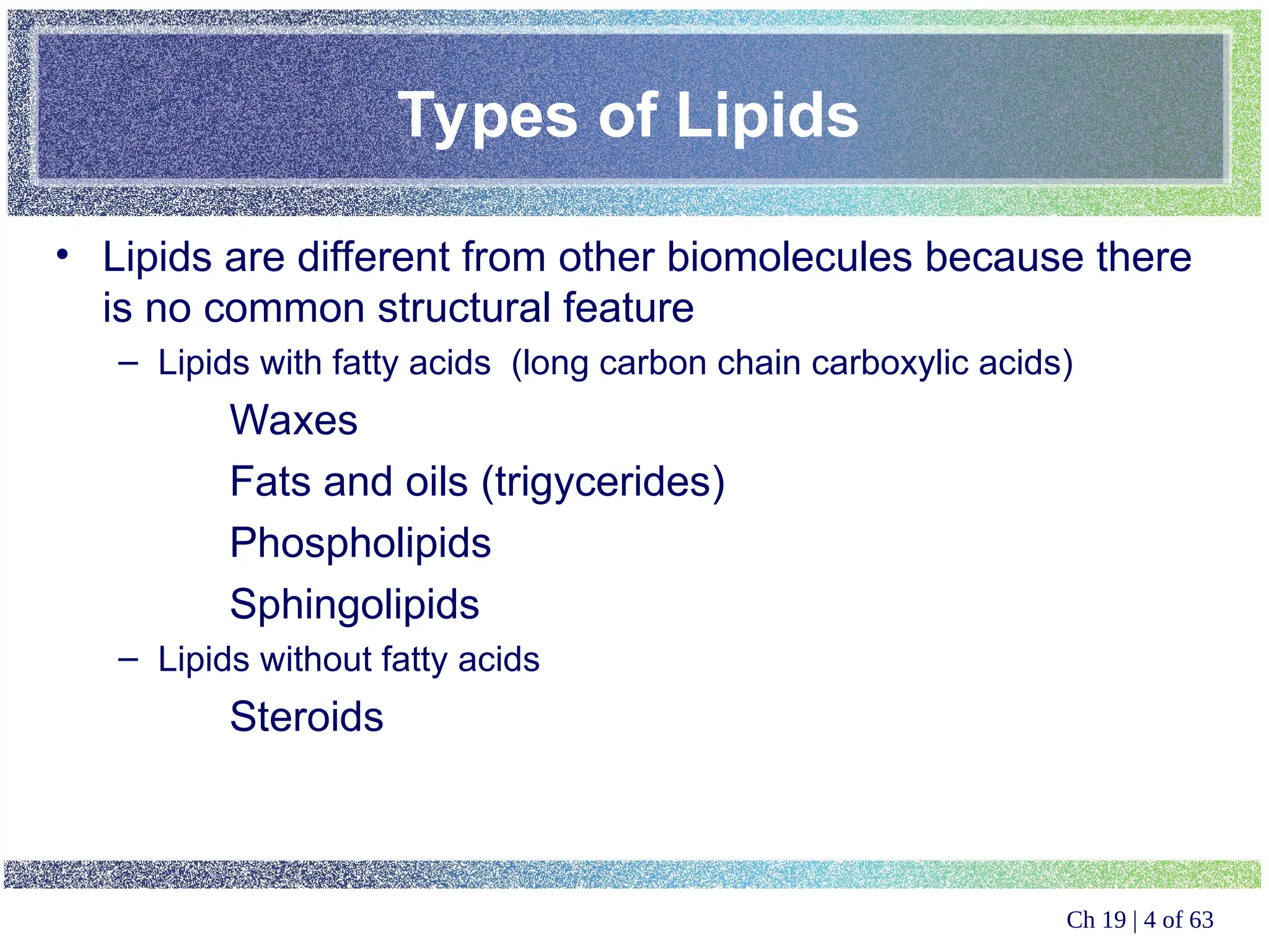 LIPIDS - Powerpoint (RECENT 2)Lipids and lipoproteins. Includes the ...