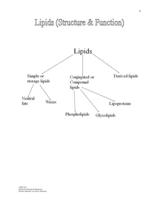 Lipid Structure Diagram