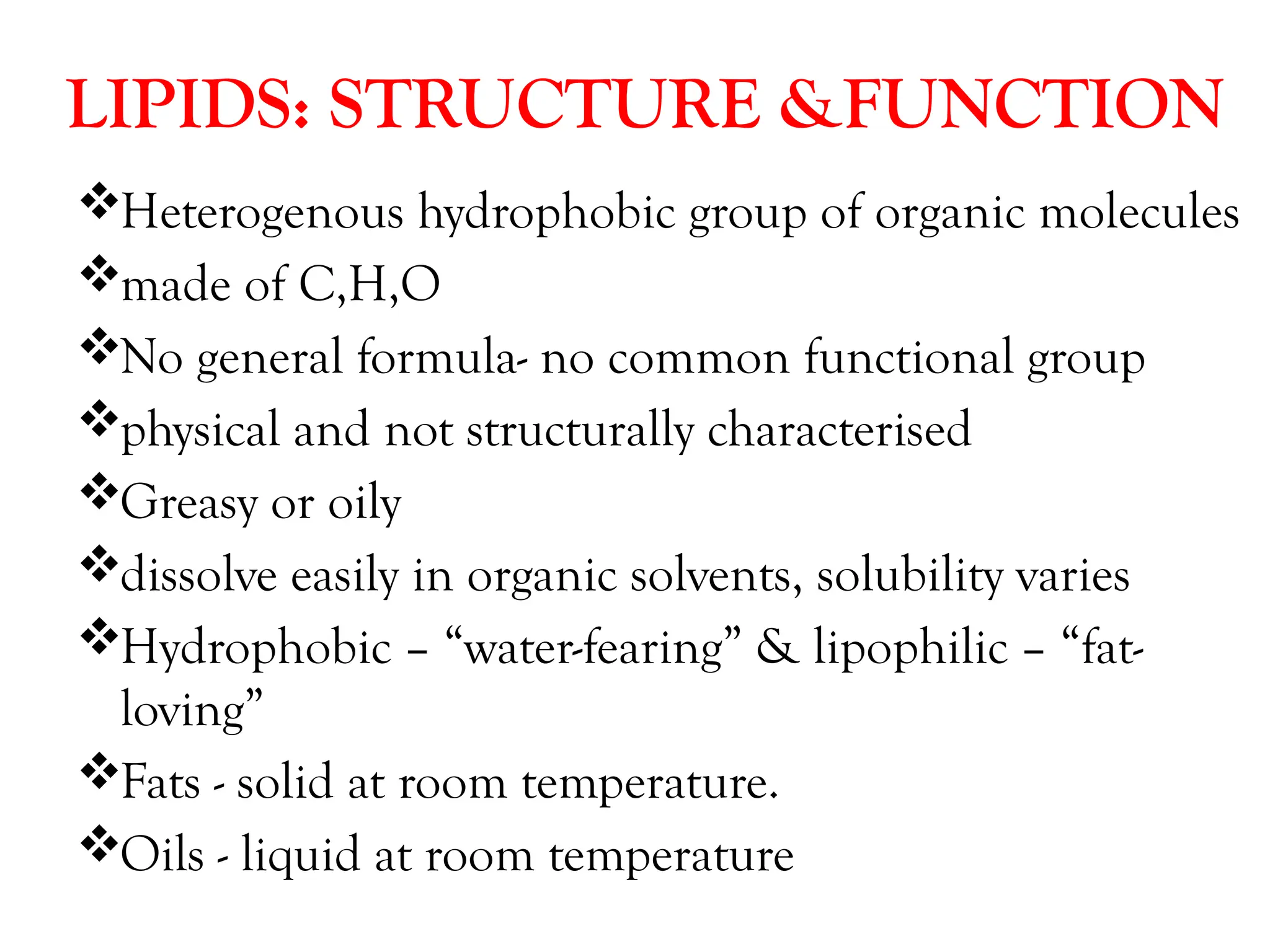 LIPIDS -STRUCTURE AND FUNCTION..pptx bchem | PPT