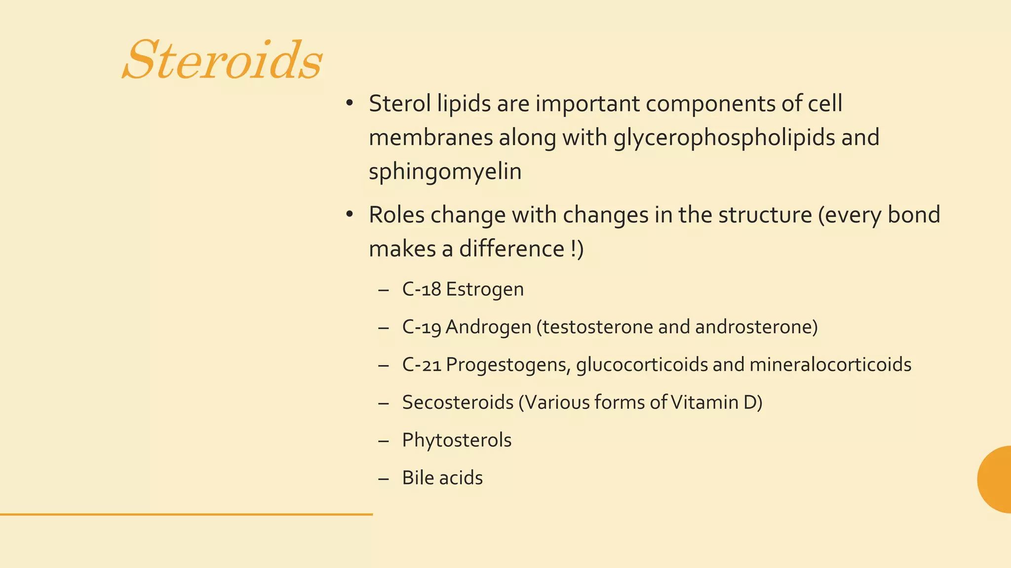 Lipids structure, classification, functions and properties | PPTX