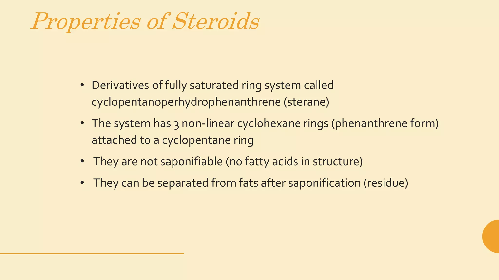 Lipids structure, classification, functions and properties | PPTX