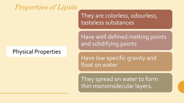 Lipids structure, classification, functions and properties | PPTX ...