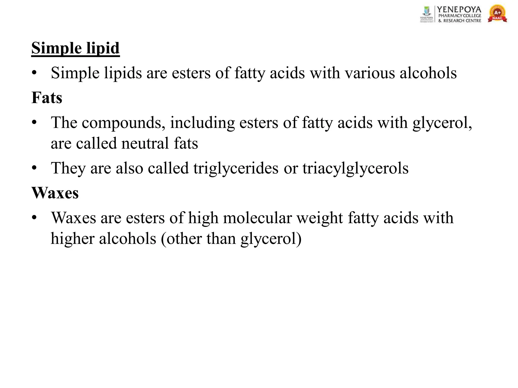 Comprehensive Overview of Lipids: Classification, Structure, Functions ...