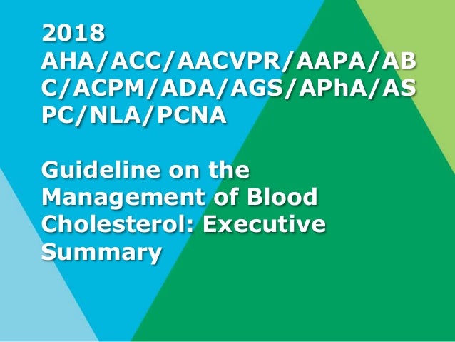 Osborn - Lipids 2019 cholesterol guidelines