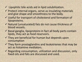 Lipids | PPTX