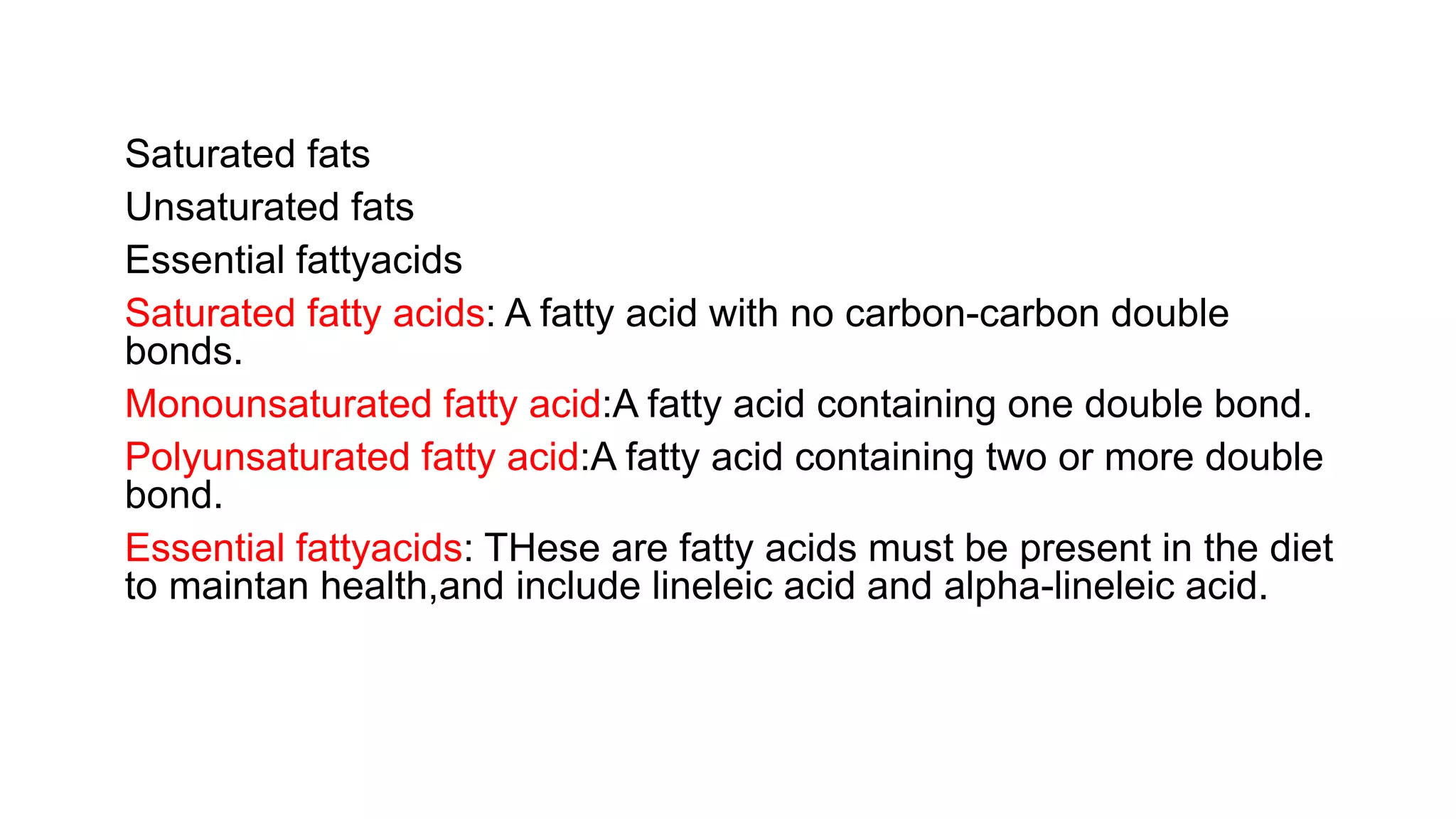 Lipids and fats | PPTX