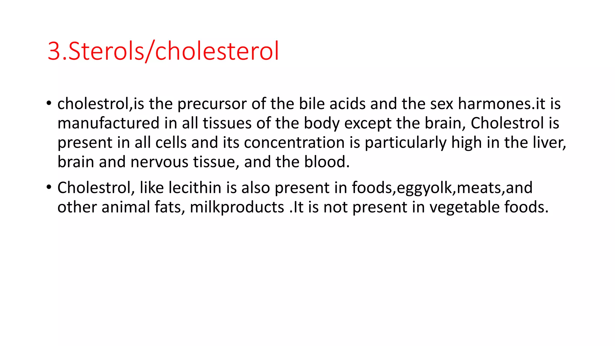 Lipids and fats | PPTX