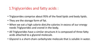Lipids and fats | PPTX