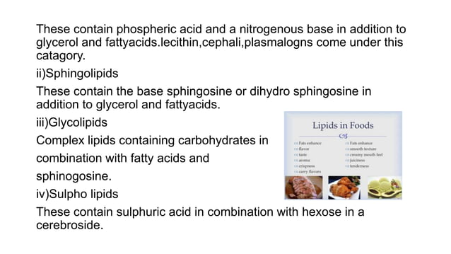Lipids and fats | PPTX