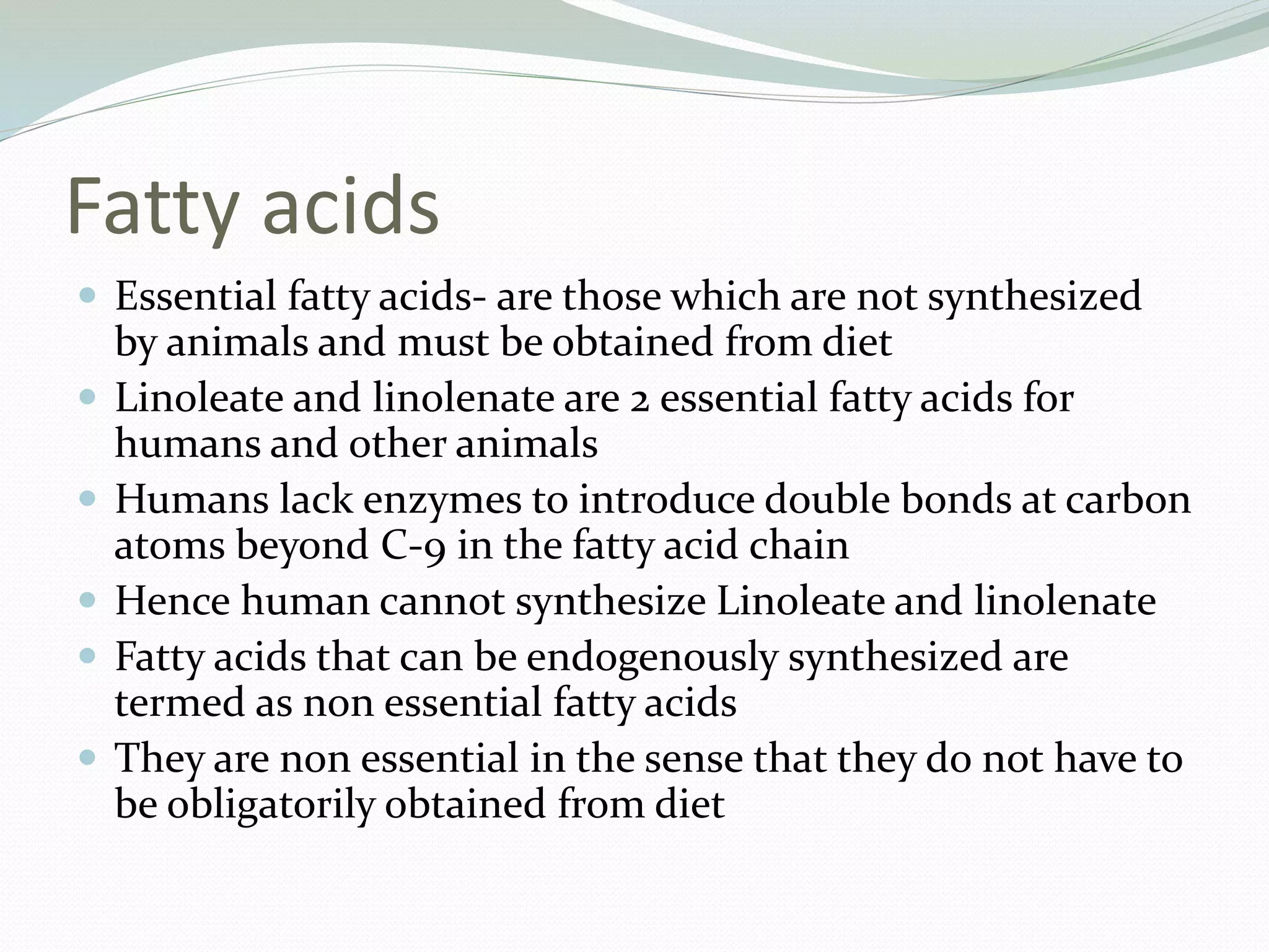 Lipids and fatty acids.pptx | Chemistry | Science