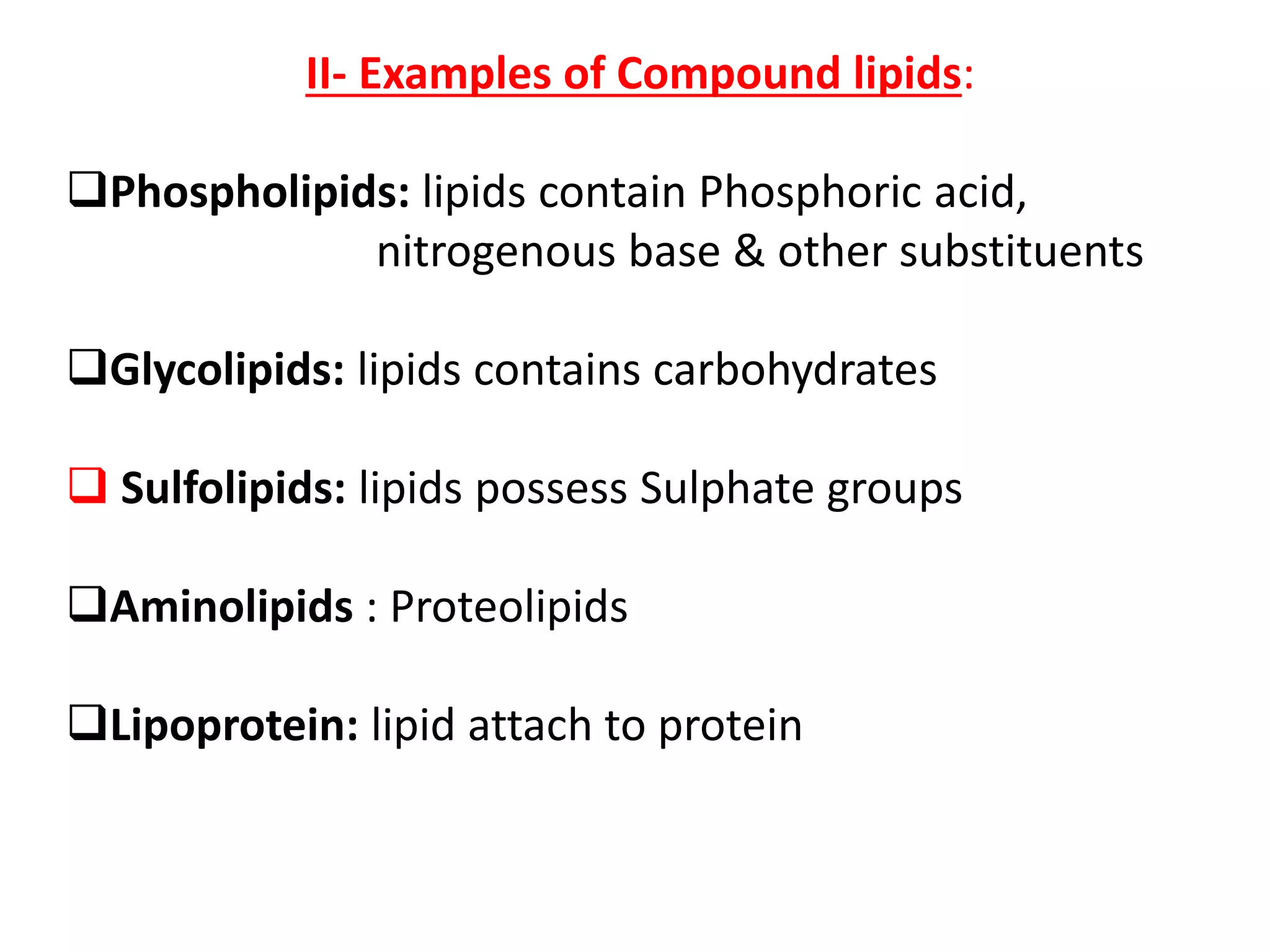 Lipids and its classification | PPTX