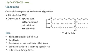 Chemistry and pharmaceutical uses of Lipids and Oils .pptx