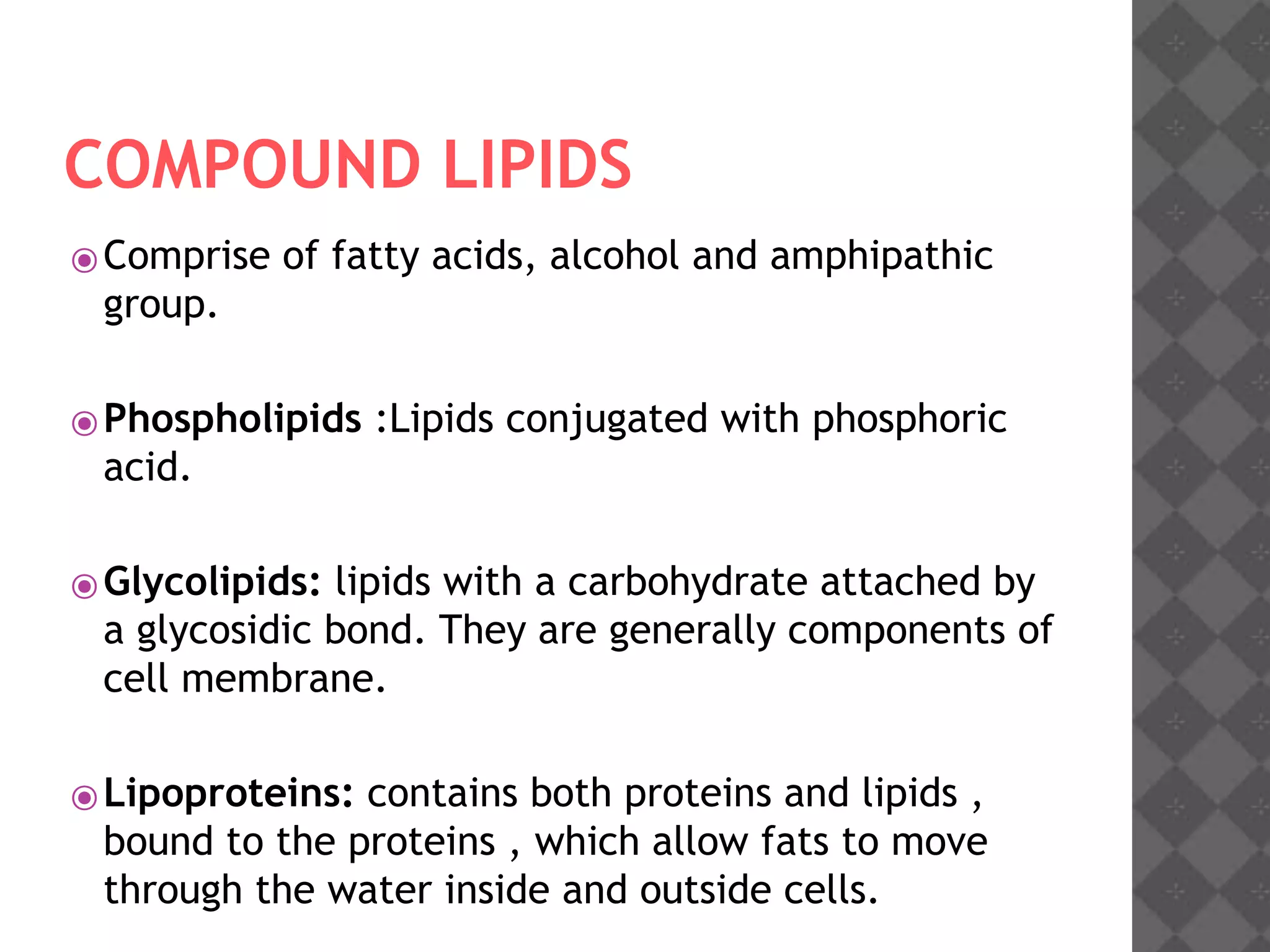Lipids and their metabolism for nurses | PPTX