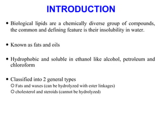 Lipids biosynthesis | PPT