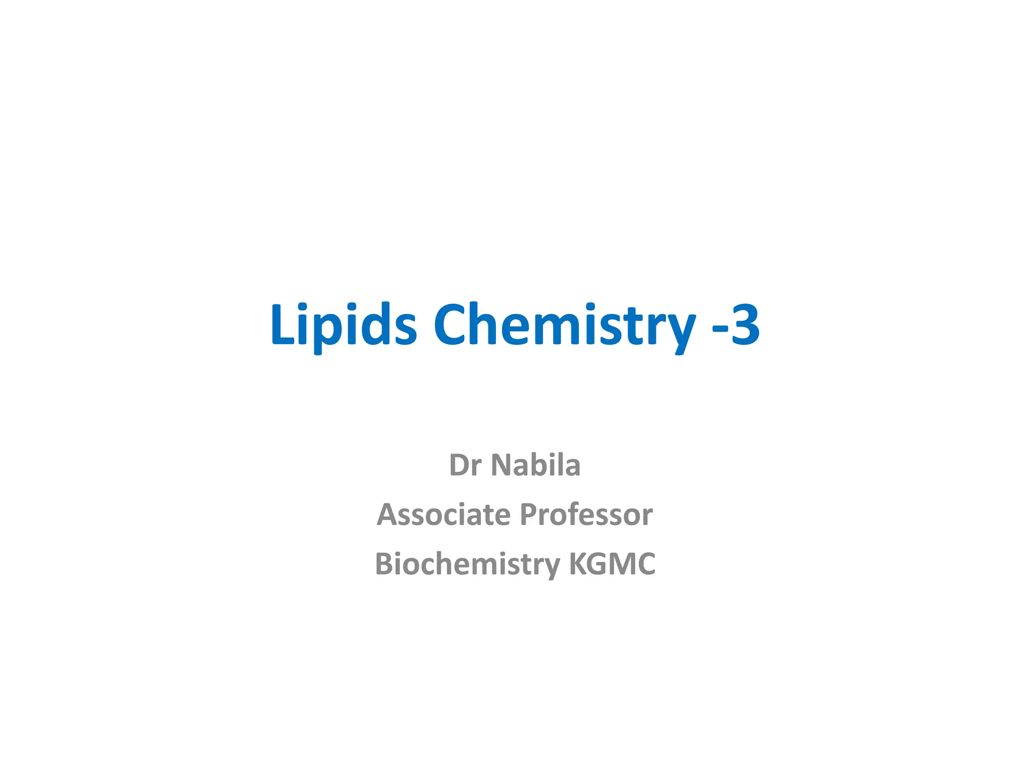 Lipids Chemistry.biovmchemistry slideshare.ootx