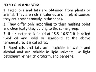 LIPIDS, FATS, WAXES AND FIXED OIL - Copy.pptx