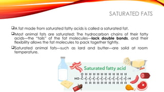 Lipids: structure, functions and health. | PPTX