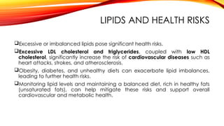 Lipids: structure, functions and health. | PPTX