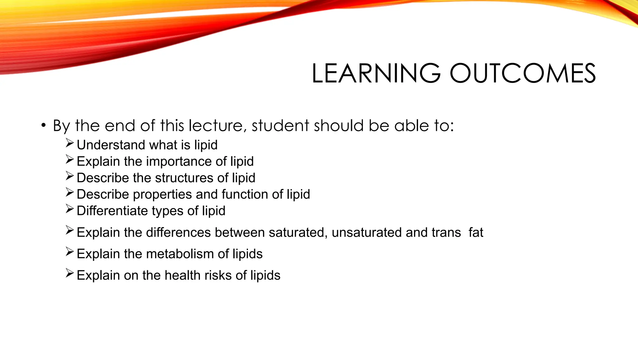 Lipid: The structure, functions and health. | PPTX