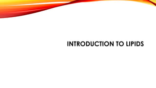 Lipid: The structure, functions and health. | PPT