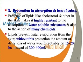 Lipids importance | PPT