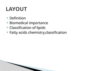 lipids lecture lipids chemistry structure of lipids classification ...