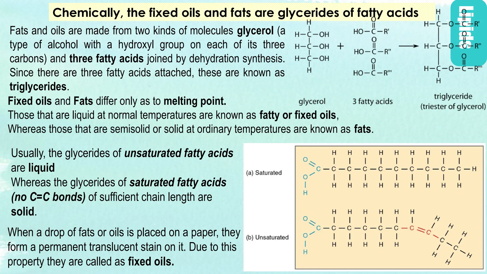 Pharmacognosy:LIPIDS_Main Lecture Notes ppt | PPTX