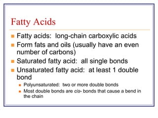 Lipids Chemistry Structure & Function | PPT