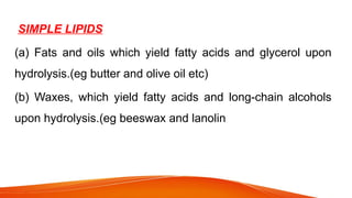 LIPIDS BIOCHEMISTRY II SEM B.PHARM NOTES ppt.pptx