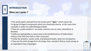 Lipids presentation Ajay and Asif | PDF