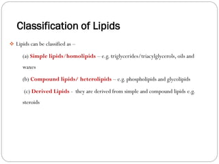 Lipid Structure and Function Biochemistry | PDF