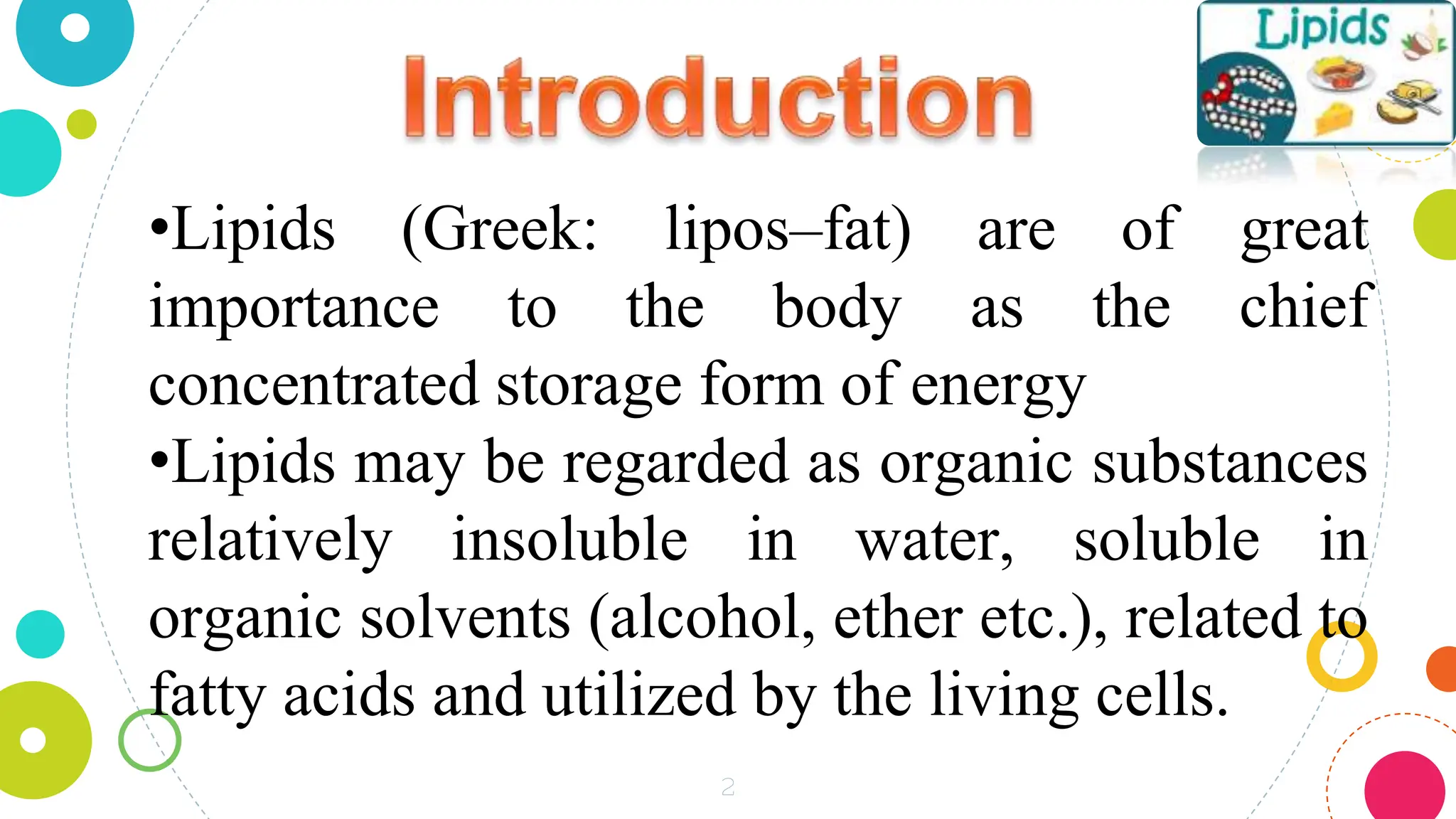 LIPIDS UNIT ONE BIOMOLECULE PRESENTATION | PPTX | Chemistry | Science