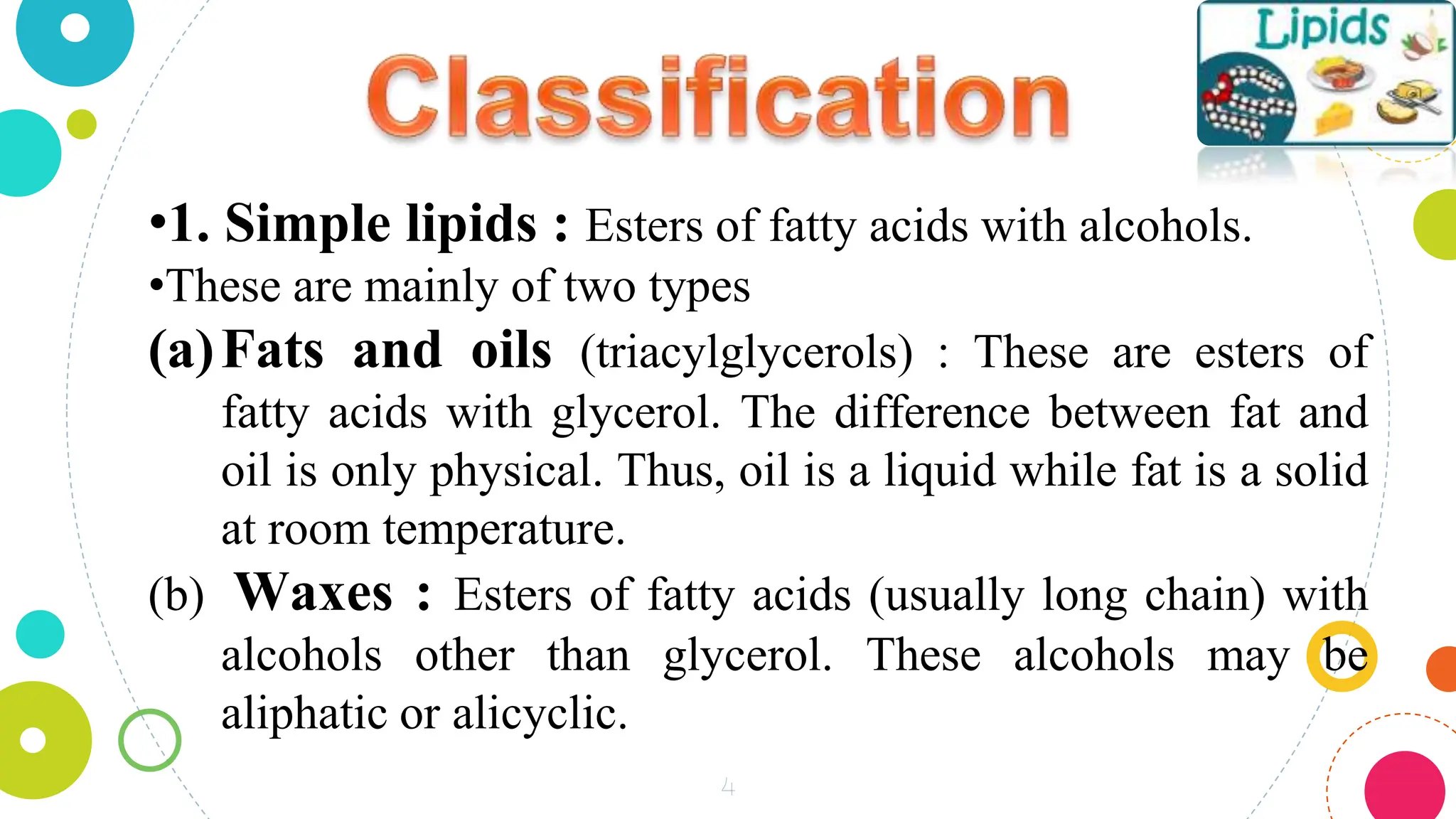LIPIDS UNIT ONE BIOMOLECULE PRESENTATION | PPTX | Chemistry | Science