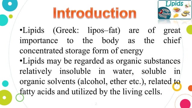LIPIDS UNIT ONE BIOMOLECULE PRESENTATION | PPT