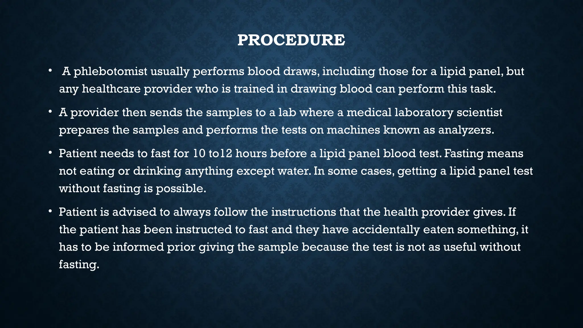 Lipid Test or Lipoprotein Profile for Nursing Students | PPTX