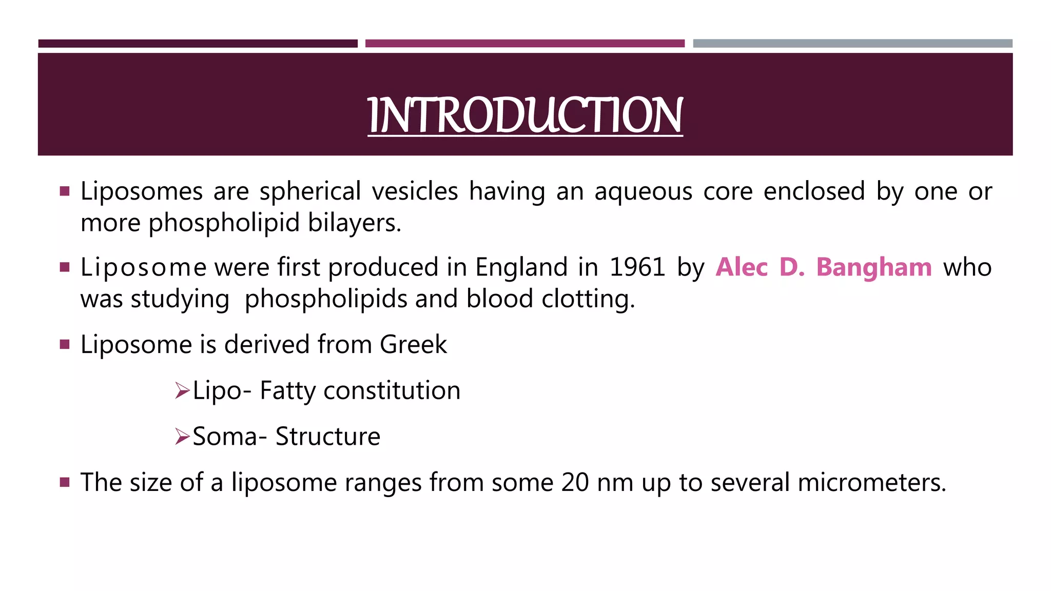 Liposomes - Targeted drug delivery system | PPTX