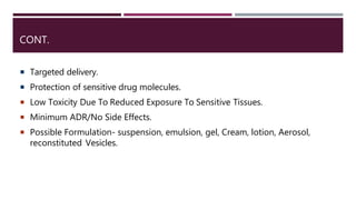 Liposomes - Targeted drug delivery system | PPTX