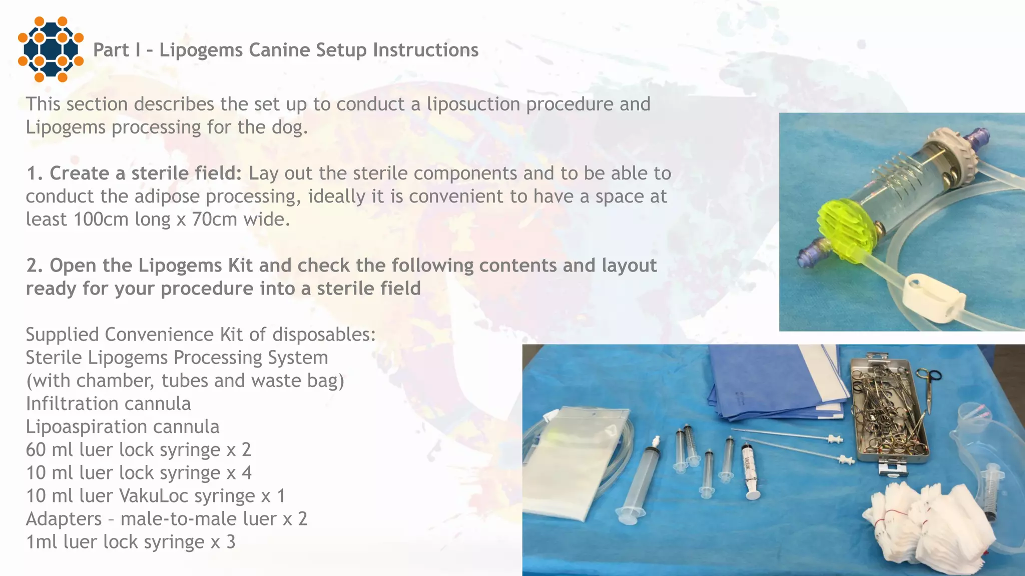 Lipocast Biotech UK Lipogems Canine Standard Operating Procedure v1 | PDF